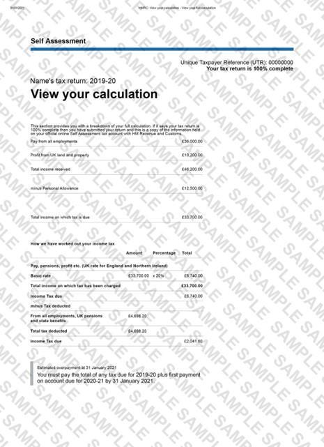 How To Download SA302, Tax Year Overview & SA100 – Mortgage Information Hub
